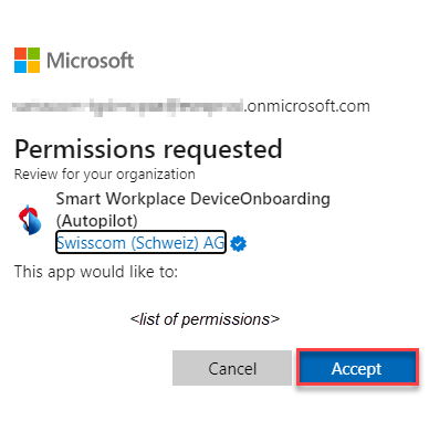 Onboarding | Swisscom Docs
